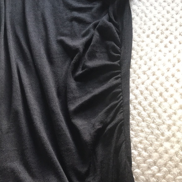 Winslow | Dresses | Winslow Black Thin Knit Clingy Dress With Side ...